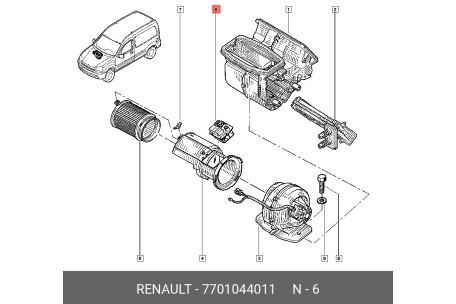 RENAULT 7701044011 7701044011
