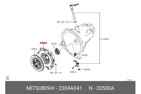 MITSUBISHI 2304A041 2304A041