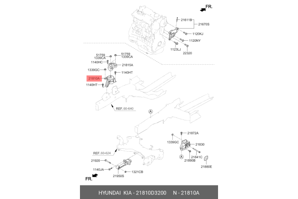 Hyundai / KIA 21810-D3200 21810-D3100,21810-D7000,21810-D3200