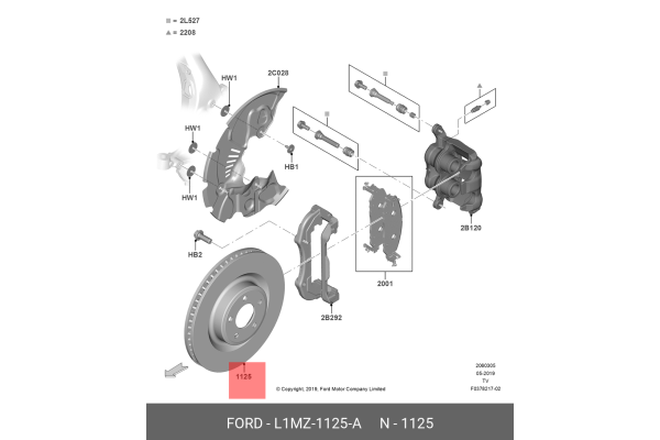 FORD L1MZ-1125-A L1MZ-1125-A,2 357 692