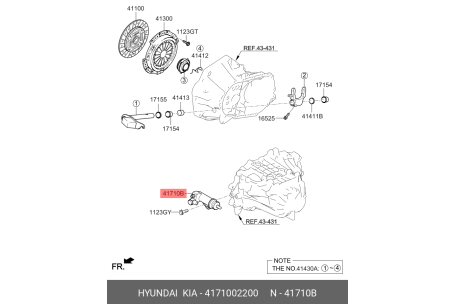 KIA 41710-02200 41710-02200