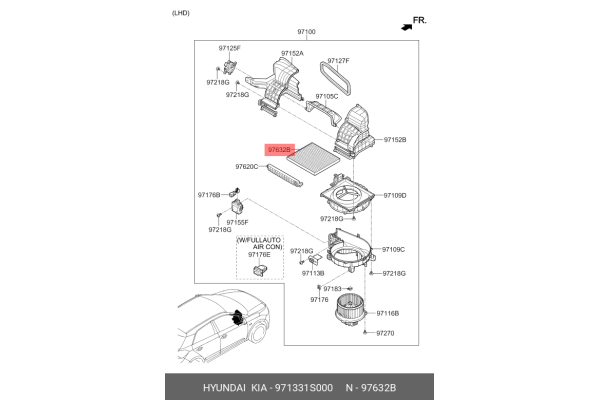 HYUNDAI 97133-1S000 97133-1S000,97133-2E200,97133-2E210
