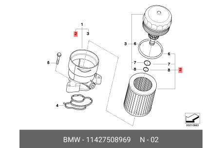 BMW 11 42 7 508 969 11 42 7 508 969,11 42 7 501 676
