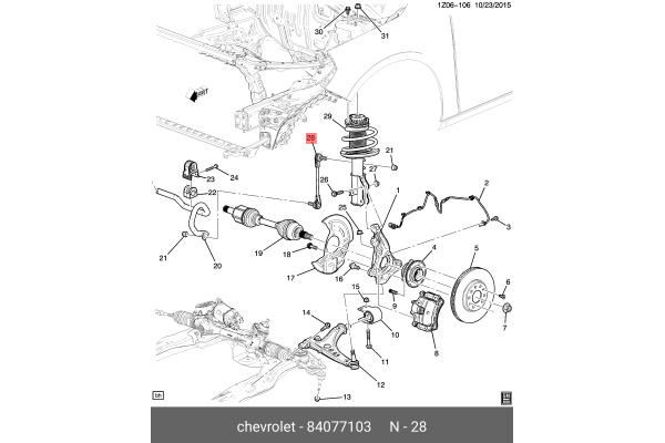 GM 84077103 84077103