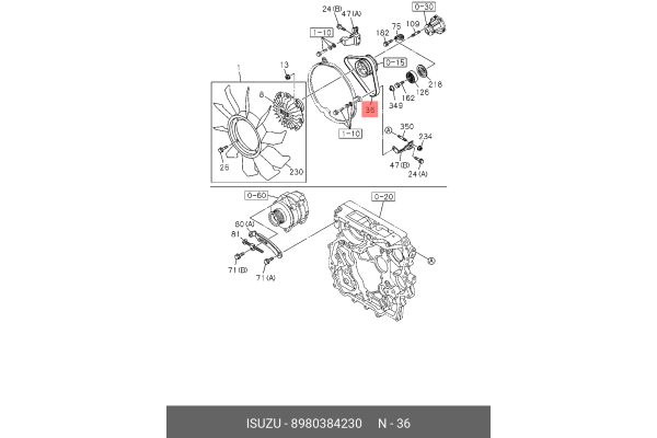 ISUZU 8-98038-423-0 8200072113