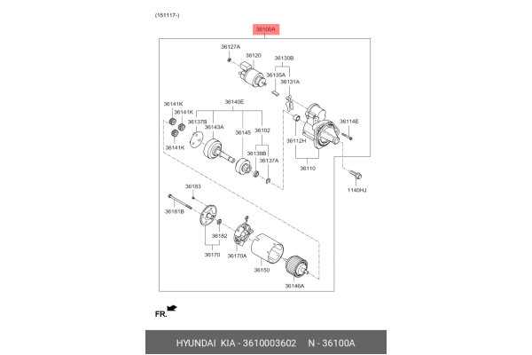 Hyundai / KIA 3610003602 3610003602