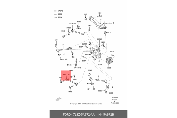 FORD 7L1Z-5A972-AA 7L1Z-5A972-AA