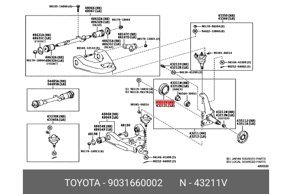 TOYOTA 90316-60002 90316-60004