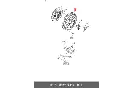 ISUZU 8970908430 8970908430
