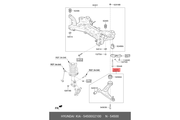 Hyundai / KIA 54500G2100 54500G2100,54500-G2100
