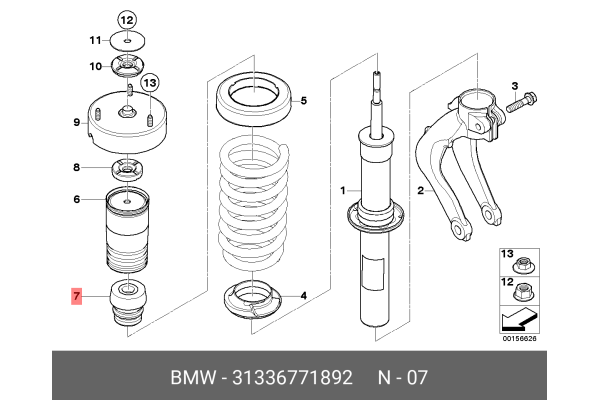 BMW 31 33 6 771 892 31 33 6 771 892