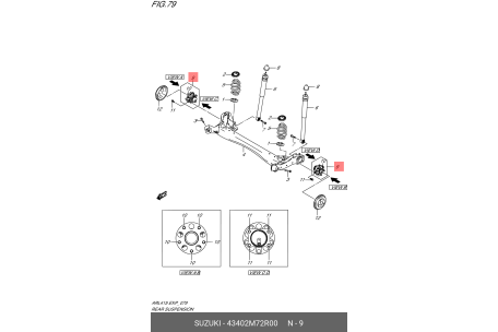 SUZUKI 43402M72R00 43402M72R00,43402M72R00-000