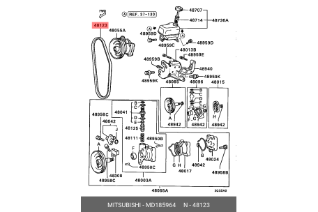 MITSUBISHI MD185964 38920-PN3-003,MB166386
