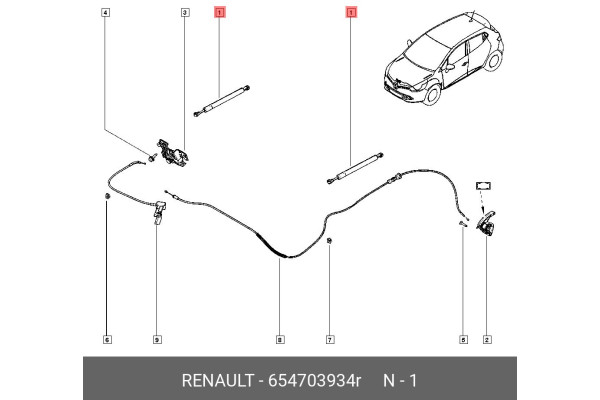RENAULT 654703934R 654703934R