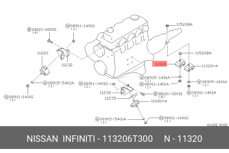 NISSAN 11320-6T300 11320-11T00,11320-6T300