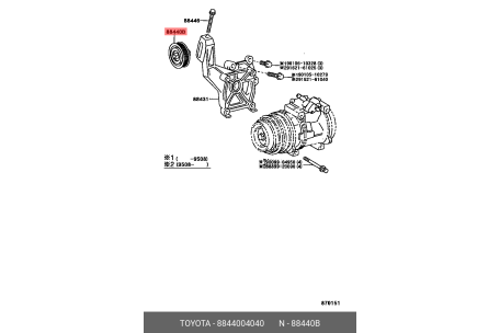 TOYOTA 8844004040 8844004040