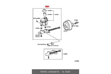 TOYOTA 47201-0D110 47201-0D110