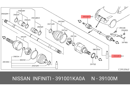 NISSAN 39100-1KA0A 39100-1KA0A