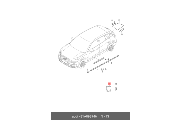 VOLKSWAGEN 81A898946 81A898946