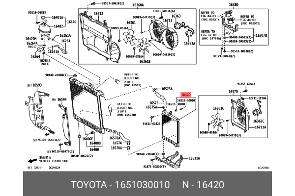TOYOTA 1651030010 1651030010