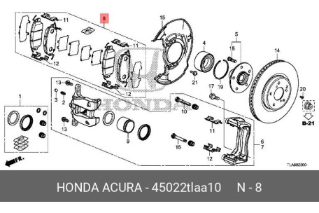 HONDA 45022-TLA-A10 45022-TLA-A01,45022-TRT-J01,45022-TLA-A10