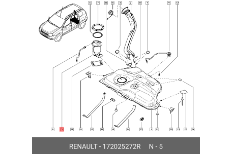 RENAULT 172025272R 172025272R