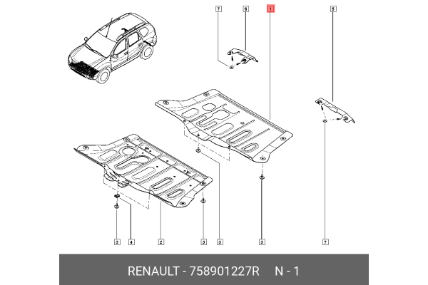 RENAULT 758901227R 758901227R