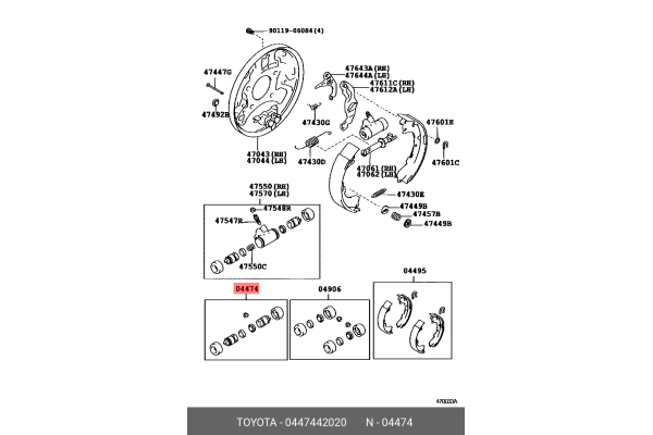 TOYOTA 04474-42020 04474-42020