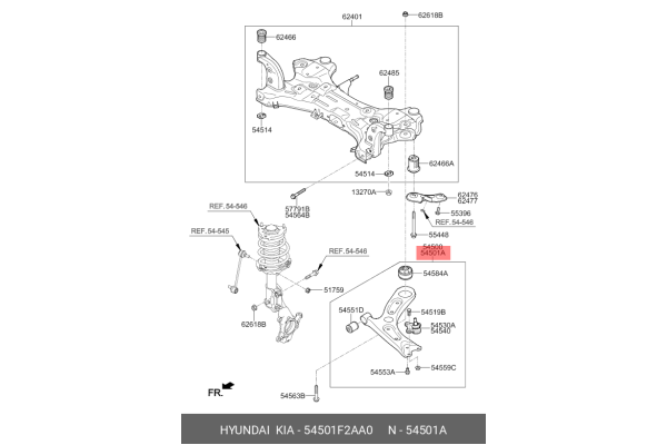 HYUNDAI 54501-F2AA0 54501-F2000