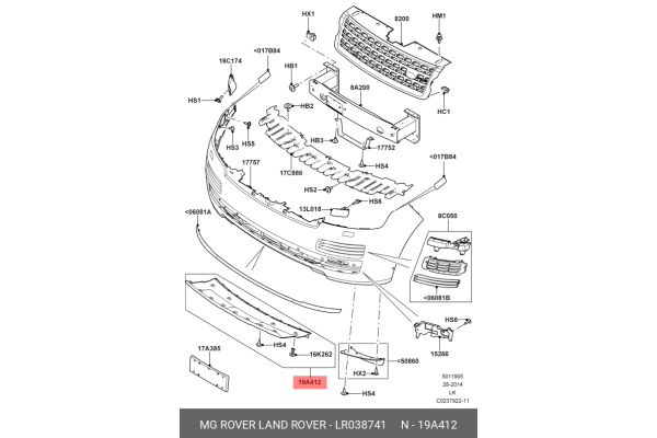 LAND ROVER LR038741 LR038741