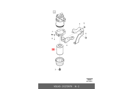 VOLVO 31273979 30 681 552,31273979,30794824,6G9N-9176-AB,1471 765