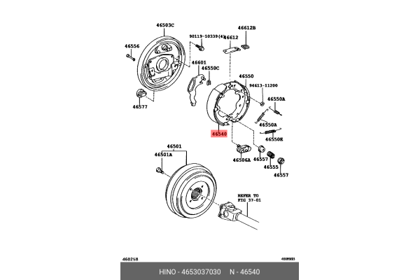 HINO 4653037030 46530-36010-000,46530-87307-000,46530-37030