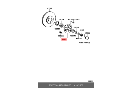 TOYOTA 4350226070 4350226070