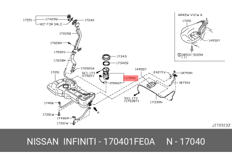 NISSAN 17040-1FE0A 17040-1FE1A,17040-1FE0A