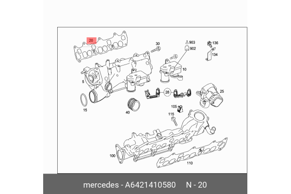 MERCEDES-BENZ 6421410580 6421410580