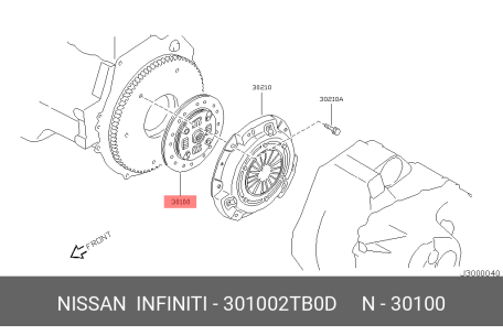 NISSAN 301002TB0D 301002TB0D