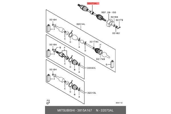 MITSUBISHI 3815A167 3815A167