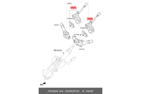 Hyundai / KIA 934902P370 934902P370