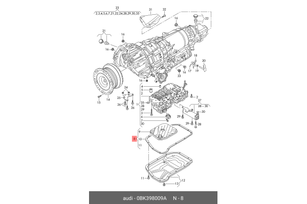 VAG 0BK 398 009 A 0BK398009,0BK 398 009 A