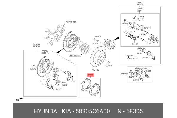 KIA 58305-C6A00 58305-2WA00