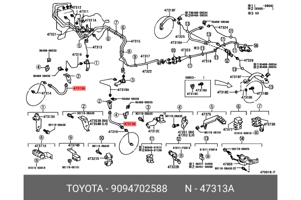 TOYOTA 90947-02588 96950-33555,90080-94166,90947-02588