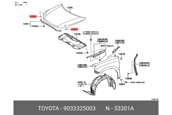 TOYOTA 9033325003 9033325003