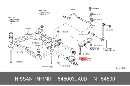 NISSAN 545003JA0D 545003JA0D