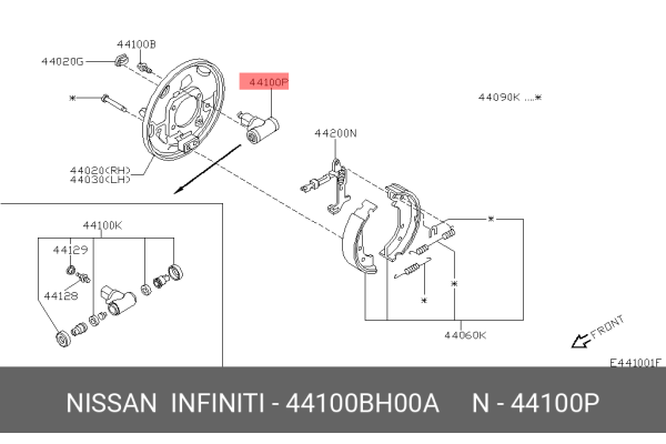 NISSAN 44100-BH00A 7701208355,44100-AX600,05 50 248