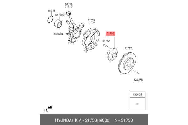 Hyundai / KIA 51750H9000 51750H9000