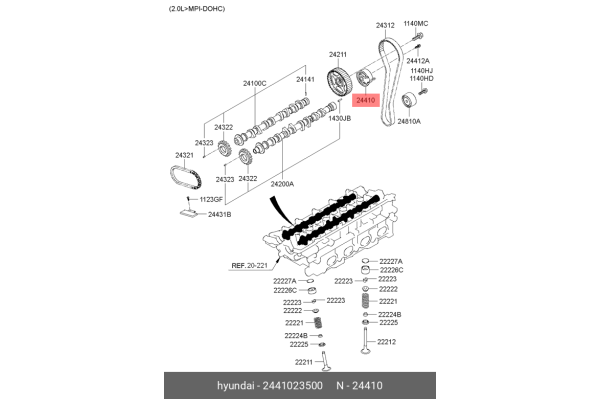 HYUNDAI 24410-23500 24410-23500,34410-23500,24410-23500