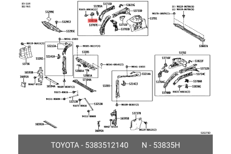 TOYOTA 5383512140 5383512140