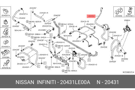 NISSAN 20431LE00A 20431LE00A