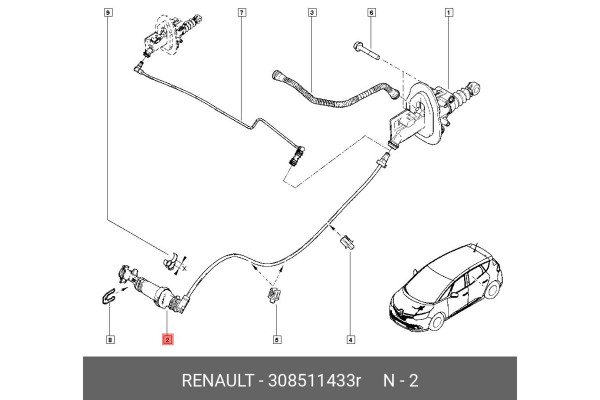 RENAULT 308511433R 308511433R