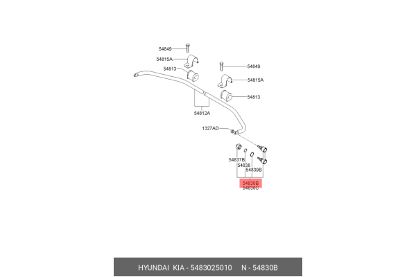 HYUNDAI / KIA 54830-25010 54830-25010,54830-17010
